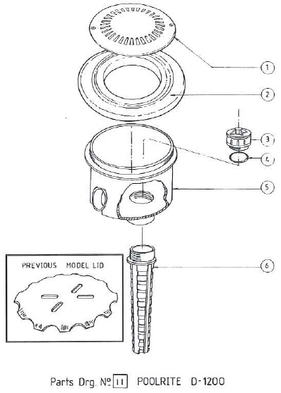 Poolrite Parts for Main Drain - International Pool Products