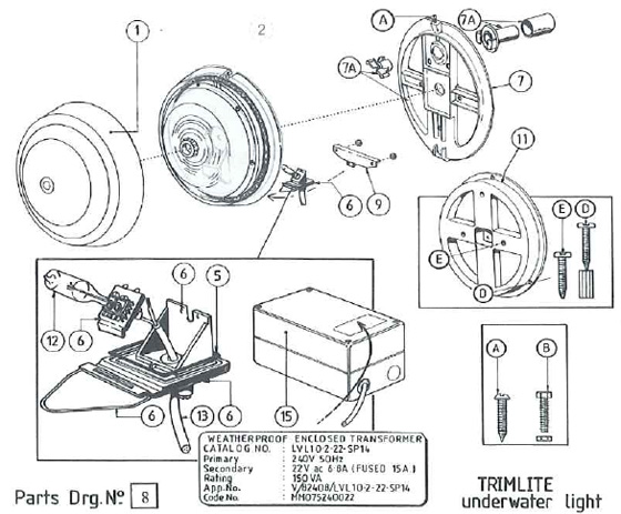 Poolrite Trimlite Halogen Pool Lighting - Pool Products Direct